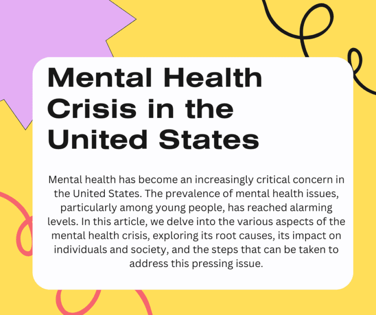 Mental Health Crisis in the United States